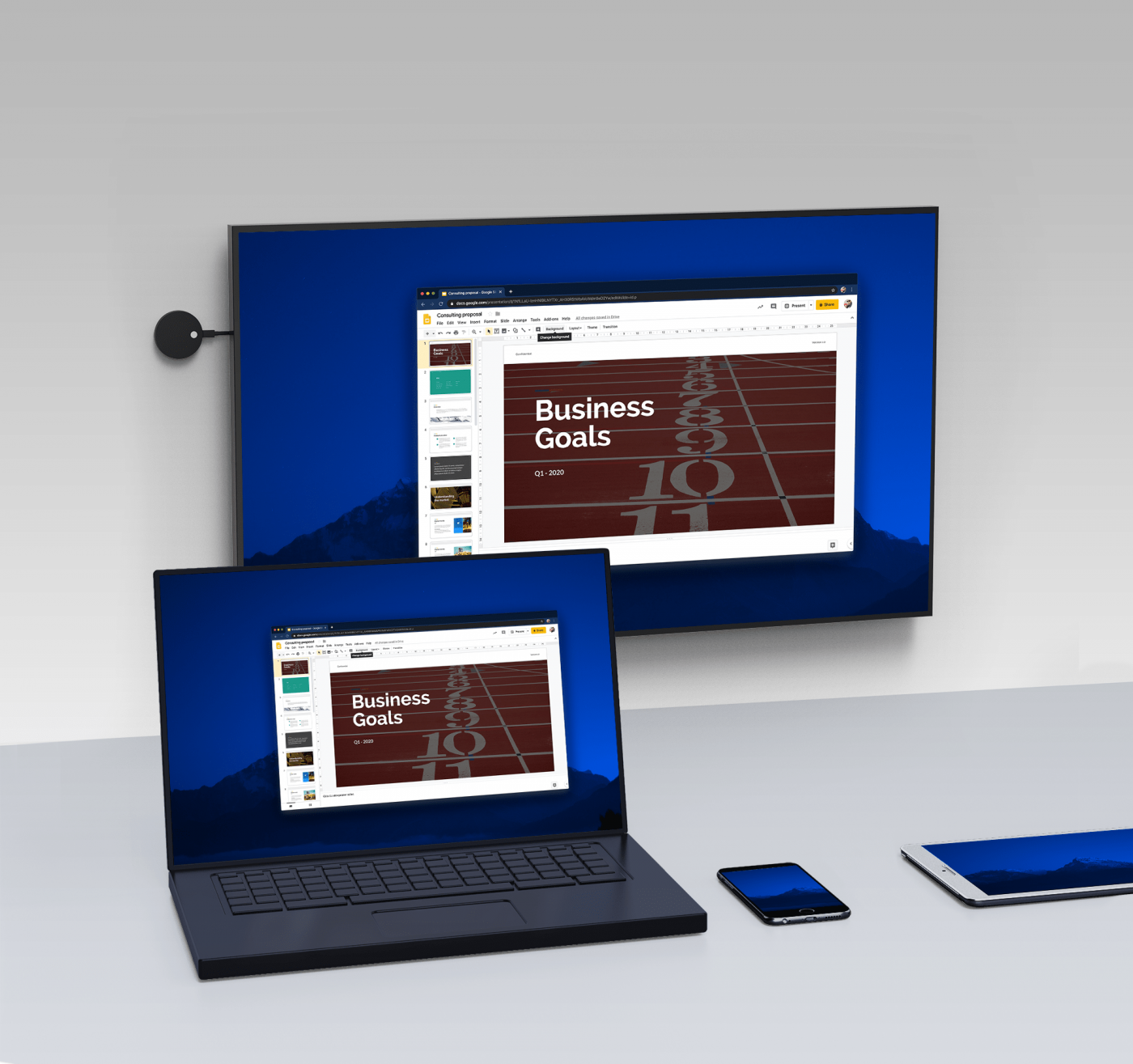 Wireless screen sharing platform for any screen