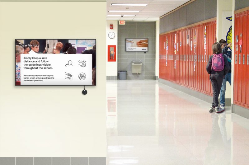 Promote safety and awareness in school common areas